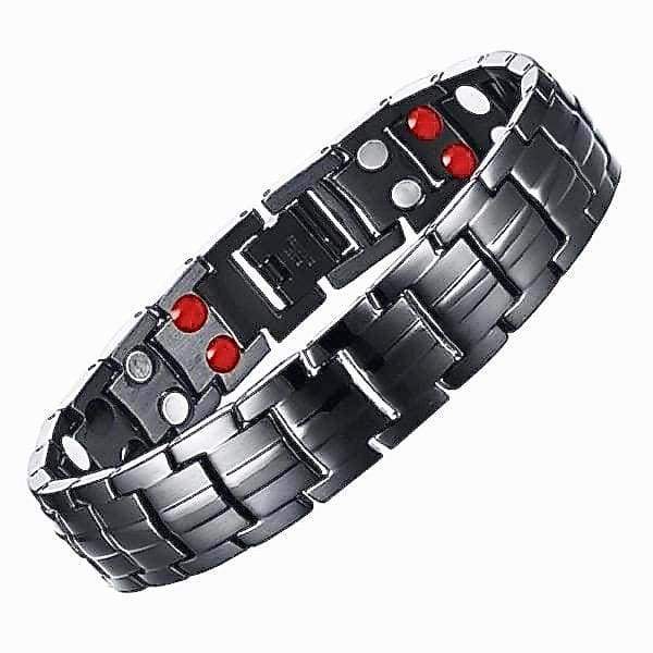 Magnetisches Energiearmband – Black Steel Edition – EMBERON